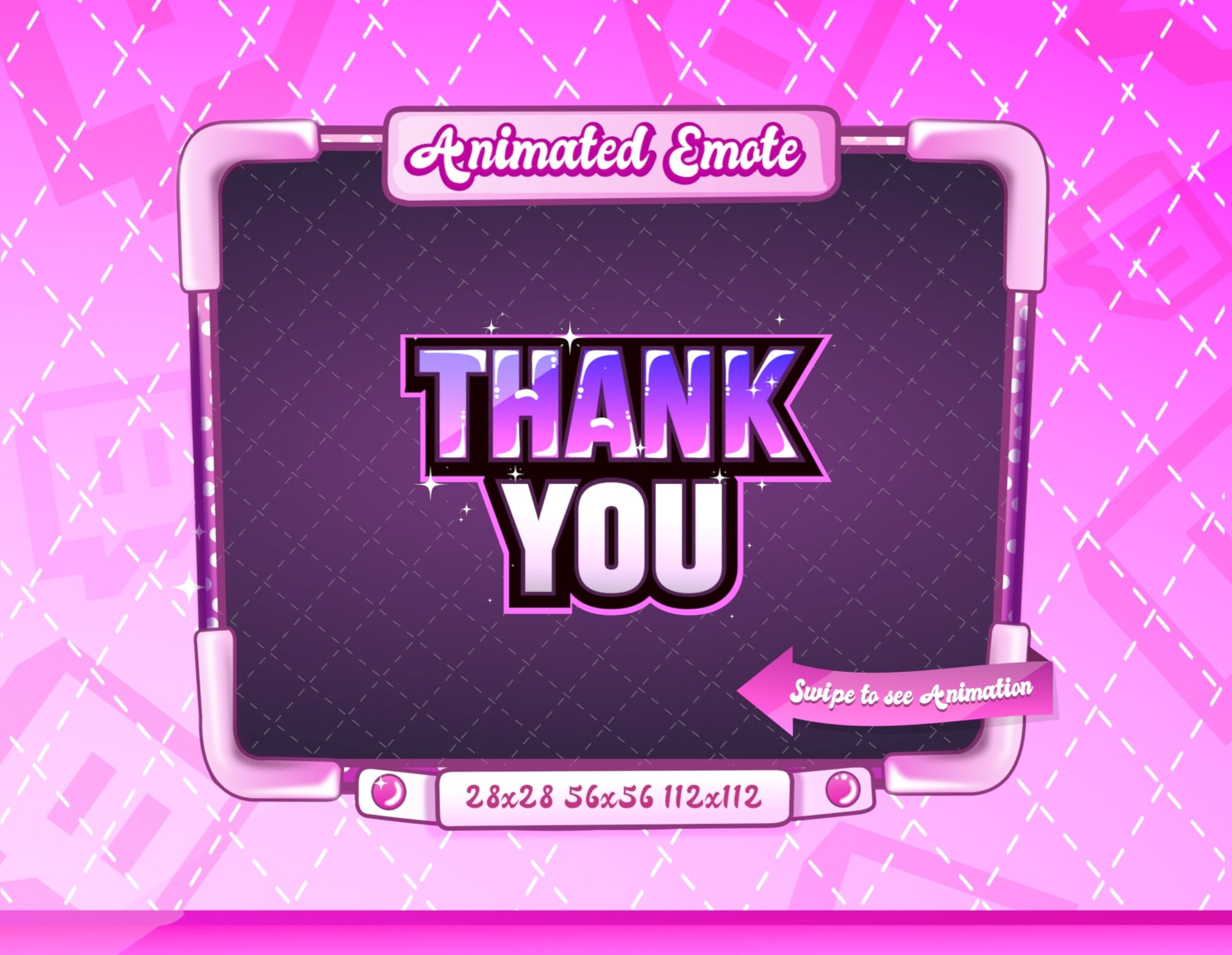 ANIMATED + STATIC EMOTE | Thank You, Animated Thank You Emote, Thank ...