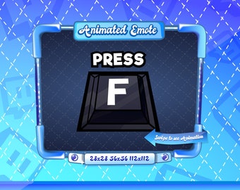 Press F Emote for Discord, and Youtube - Etsy