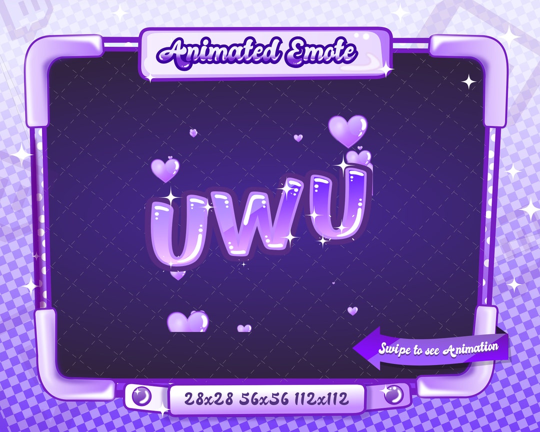 ANIMATED + STATIC EMOTE | Uwu, Animated Uwu Emote, Uwu Sparkle Emote V2 ...