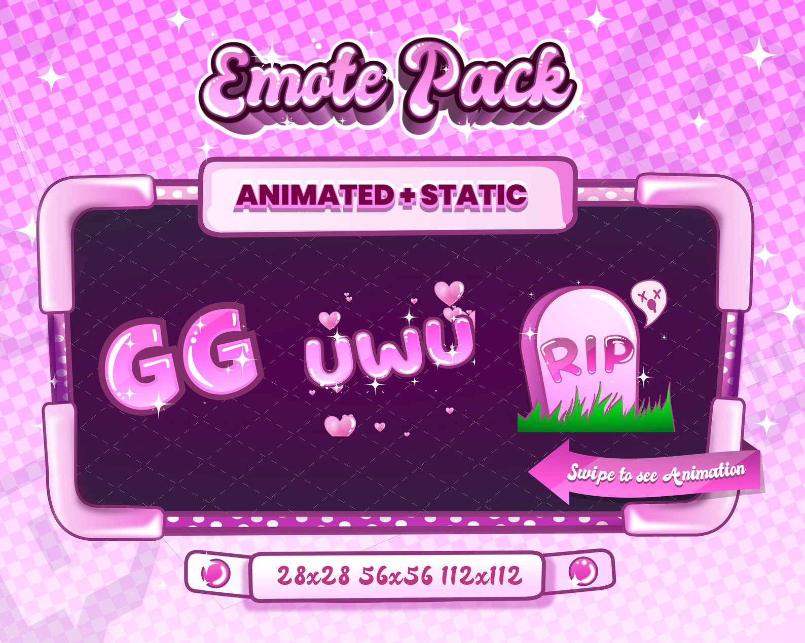 Emote Pack Animated Static Uwu, Animated Uwu Emote, Rip Emote, Uwu ...