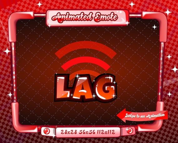 ANIMATED STATIC EMOTE Lag Animated Lag Emote Lag Sparkle - Etsy