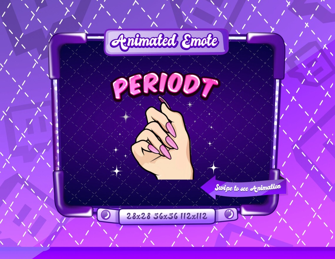 ANIMATED STATIC EMOTE Periodt, Animated Periodt Emote, Periodt Emote ...