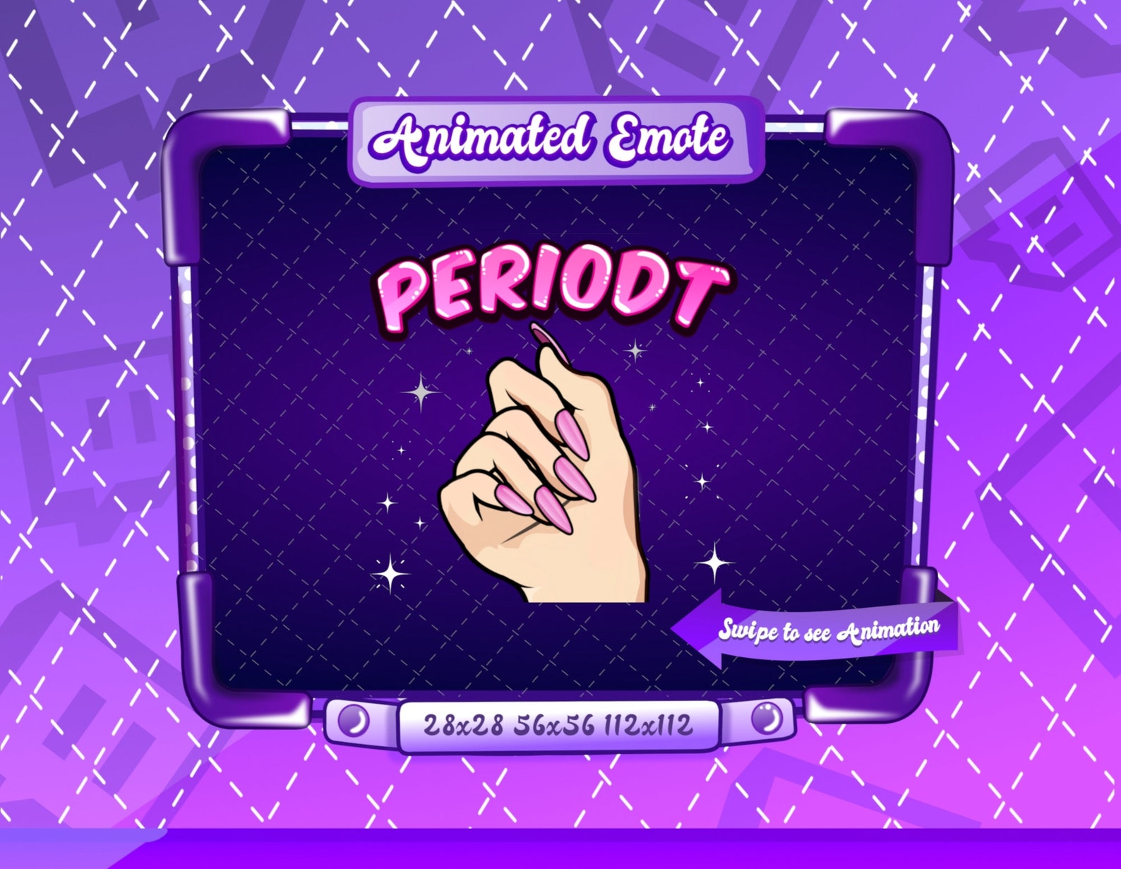 ANIMATED + STATIC EMOTE | Periodt, Animated Periodt Emote, Periodt ...