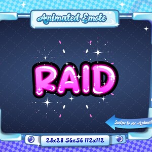 ANIMATED STATIC EMOTE Raid Raid Emote Animated Raid - Etsy