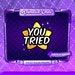 ANIMATED STATIC EMOTE You Tried Emote V2, You Tried, Animated Star ...