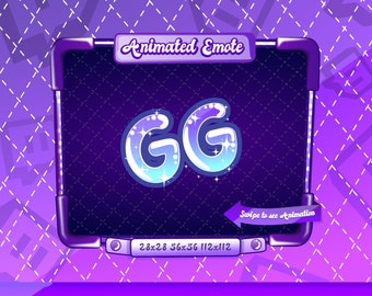 Pastel GG Text Emote Twitch Emote Youtube Emote Discord - Etsy
