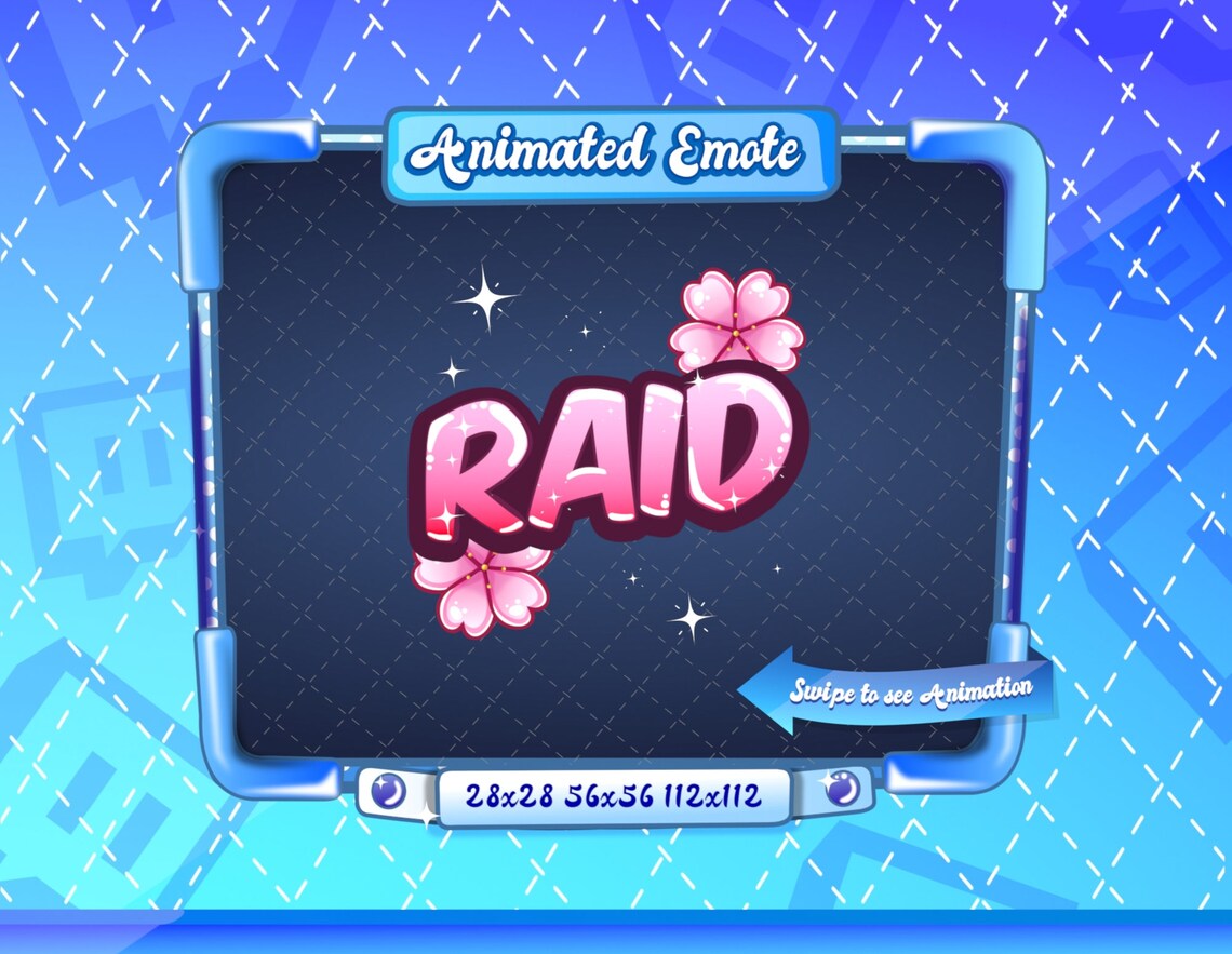 ANIMATED STATIC EMOTE Sakura Raid, Text Emote, Sakura, Sakura Raid ...