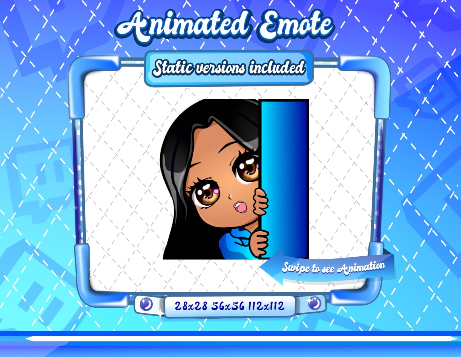ANIMATED STATIC EMOTES Latina Chibi Glam Emotes, Animated Latina Emotes ...