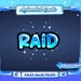 ANIMATED STATIC EMOTE Raid, Animated Raid Emote, Blue Raid Emote ...