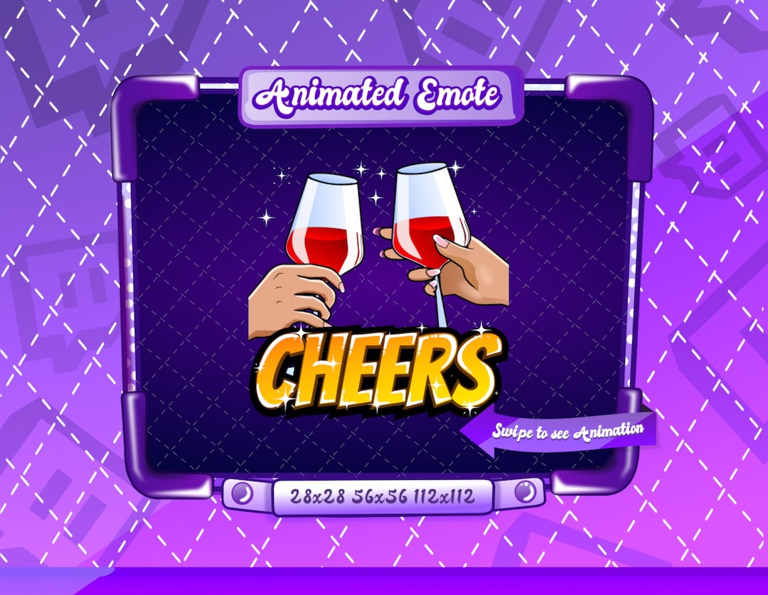 ANIMATED + STATIC EMOTE | Cheers, Animated Cheers Emote, Cheers V2 ...