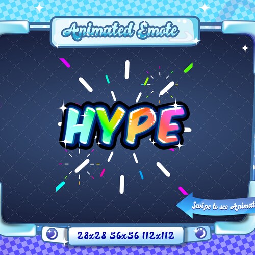 ANIMATED Emote Hype for Twitch & Discord - Etsy