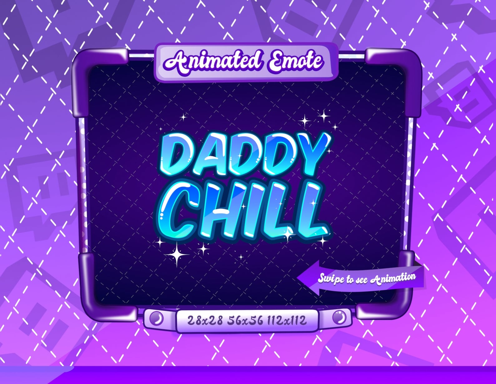 Animated Daddy Chill Emote | Twitch & Discord | GIF, PNG - Etsy