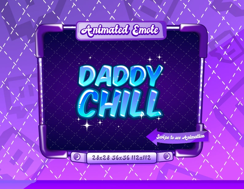 Animated Daddy Chill Emote | Twitch & Discord | GIF, PNG - Etsy
