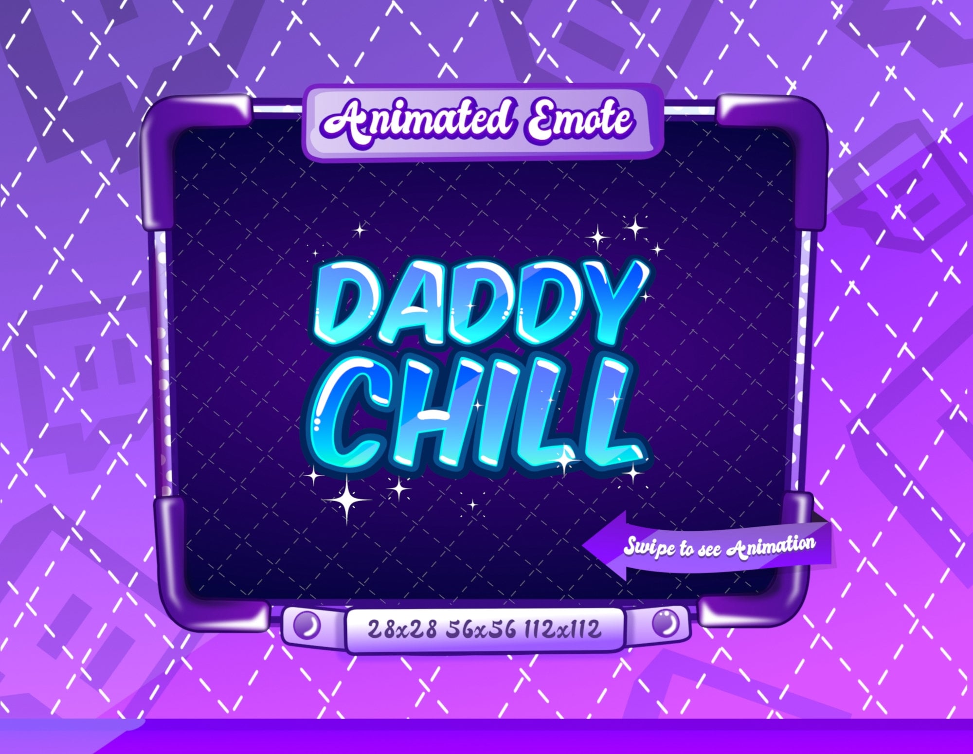 Animated Daddy Chill Emote | Twitch & Discord | GIF, PNG - Etsy