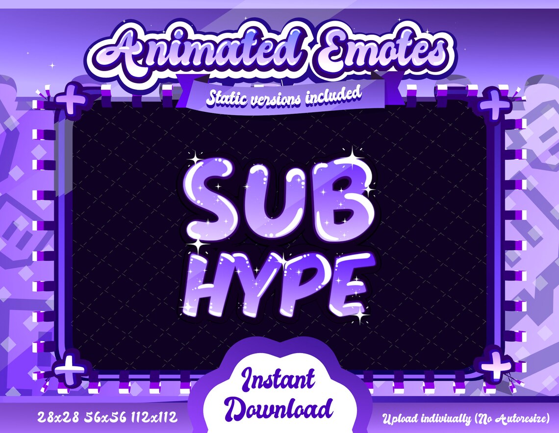 Text Emote Pack V2 Animated Static Animated Uwu Emote - Etsy