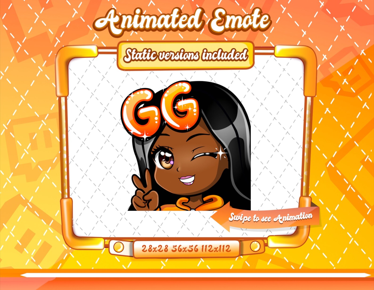 CUSTOM EMOTES 6 Animated Chibi Emotes Comission Chibi - Etsy
