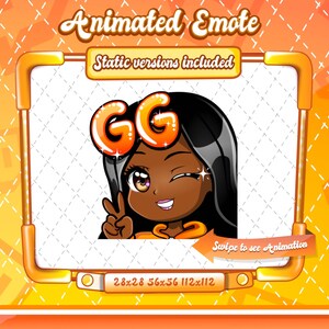 CUSTOM EMOTES 6 Animated Chibi Emotes Comission, Chibi Emotes, Animated ...