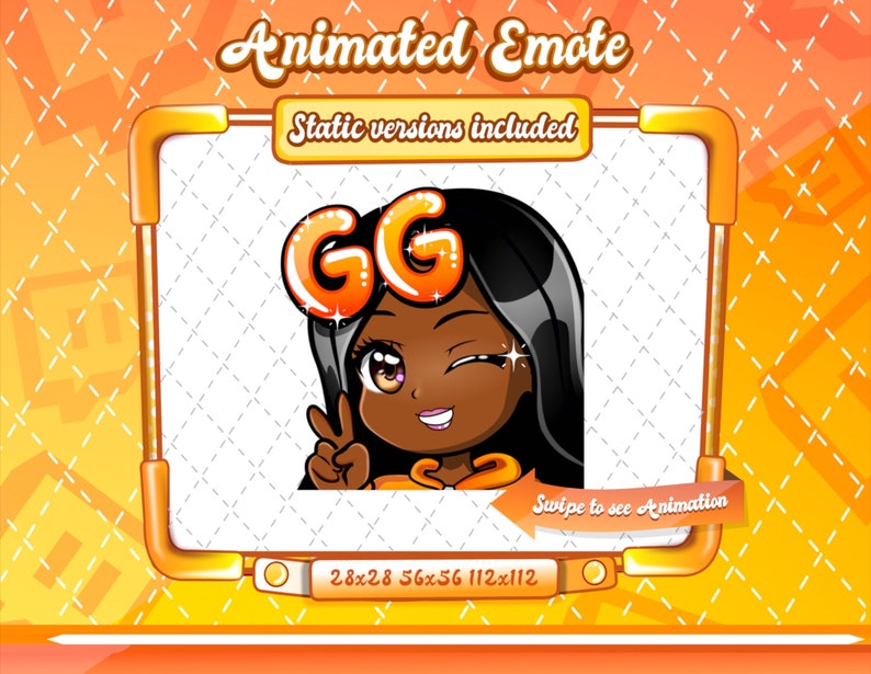 CUSTOM EMOTES 6 Animated Chibi Emotes Comission Chibi - Etsy