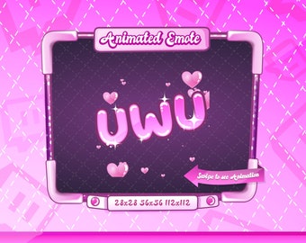 Animated Emote Uwu Twitch and Discord - Etsy