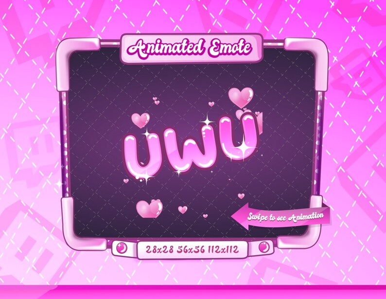 EMOTO ANIMADO ESTÁTICO / uwu, Emote uwu animado, Emote uwu Sparkle ...