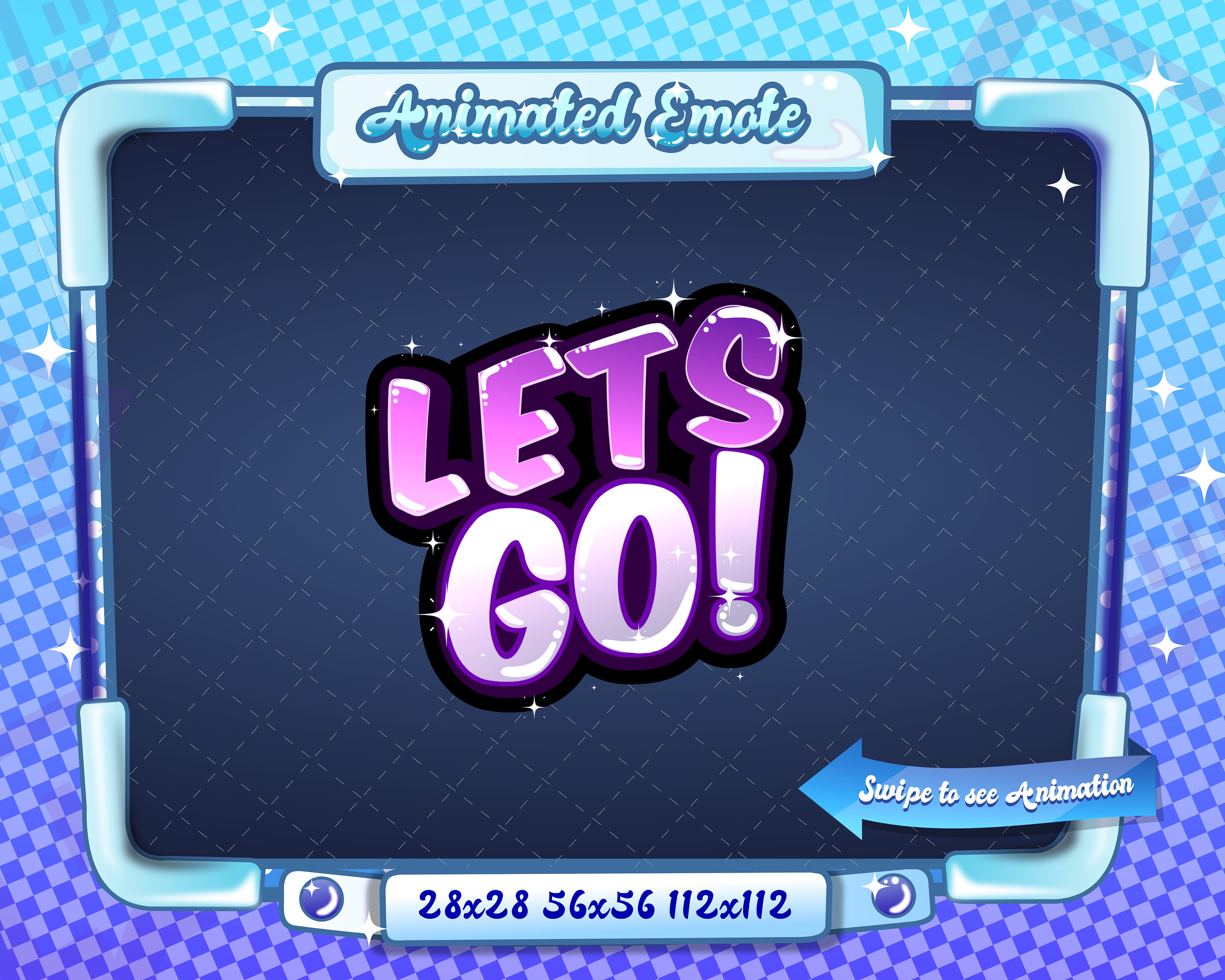 ANIMATED STATIC EMOTE Lets Go, Animated Lets Go Emote, Lets Go Sparkle ...