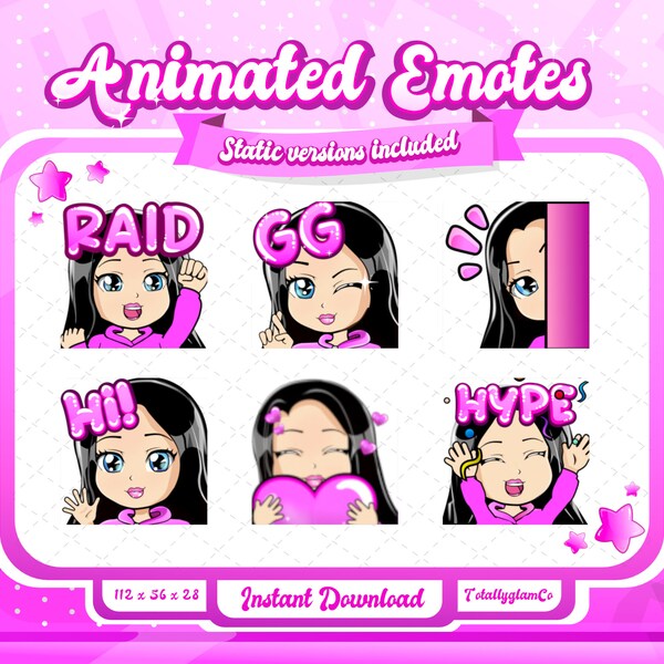 Free Emotes Goth Girl - Etsy