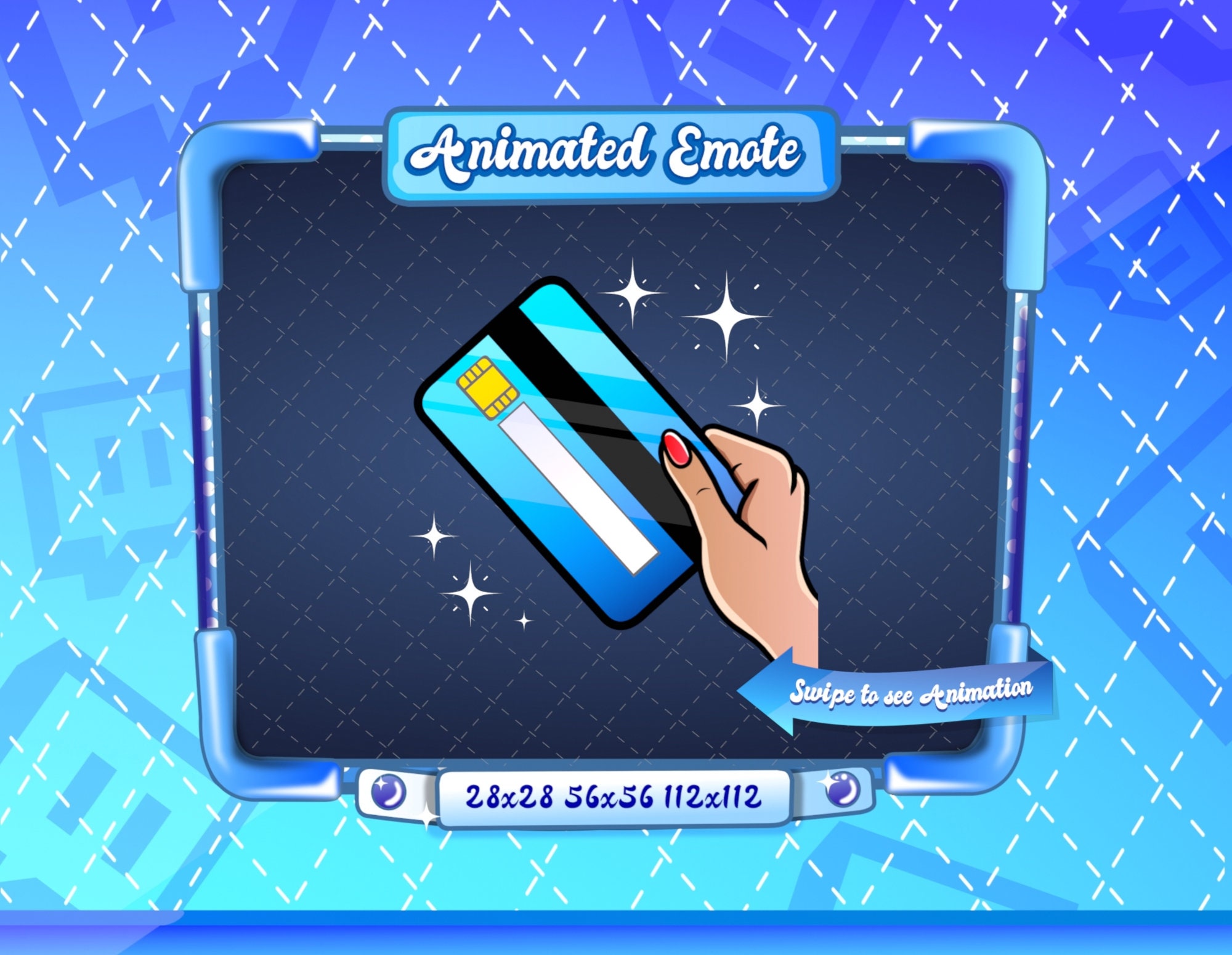 ANIMATED + STATIC EMOTE | Credit Card, Animated Credit Card Emote ...