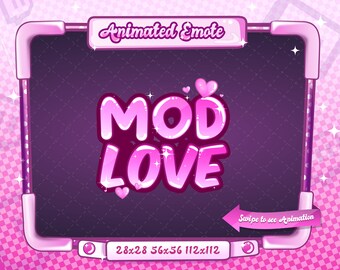 Mod Love Emote - Etsy