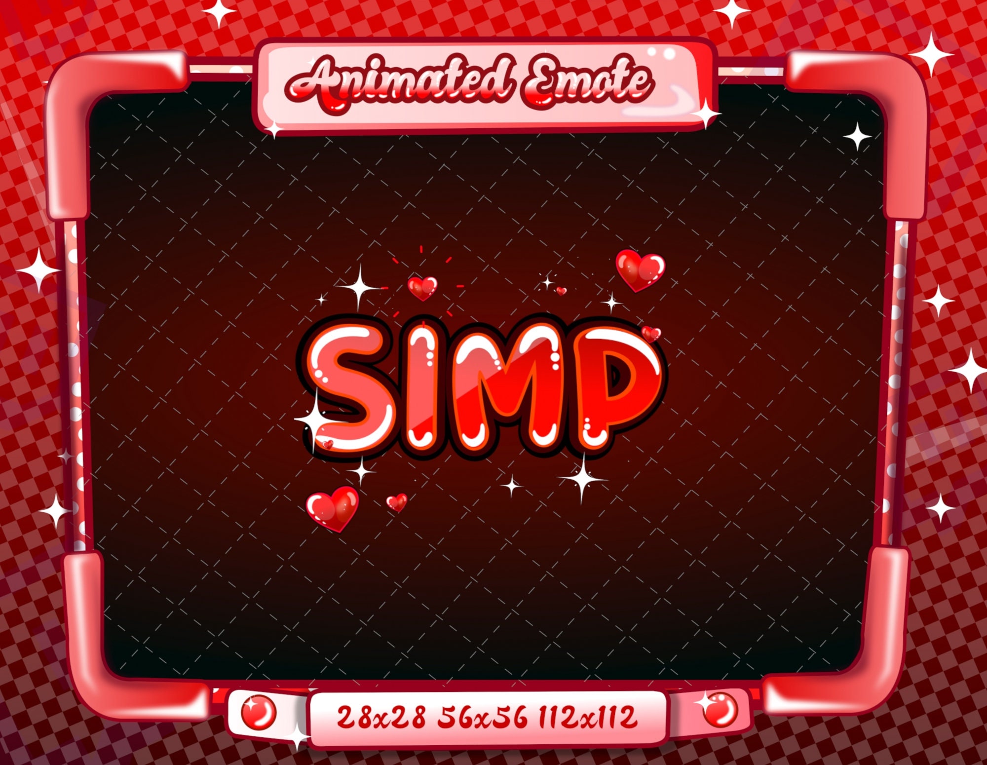 Animated + Static Red Emote Starter Pack | Twitch, Discord | GIF, PNG ...