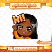 ANIMATED STATIC EMOTE Hi Chibi Emote, Animated Black Haired Emote, Hi ...