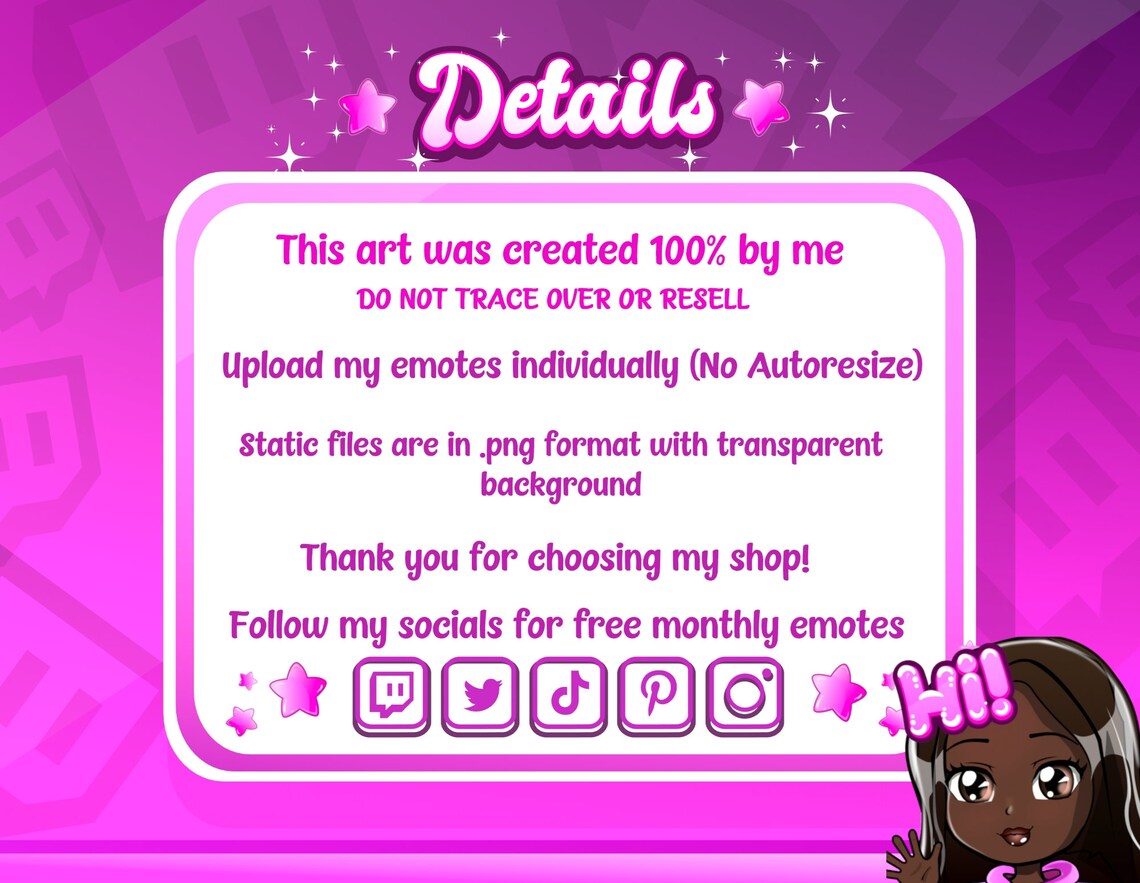 ANIMATED STATIC EMOTE Mod Love, Animated Mod Love Emote, Mod Love V5 ...