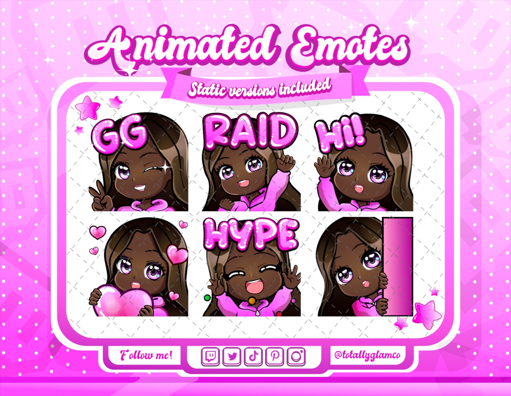 ANIMATED STATIC EMOTES Black Girl Emotes Animated Black - Etsy Australia
