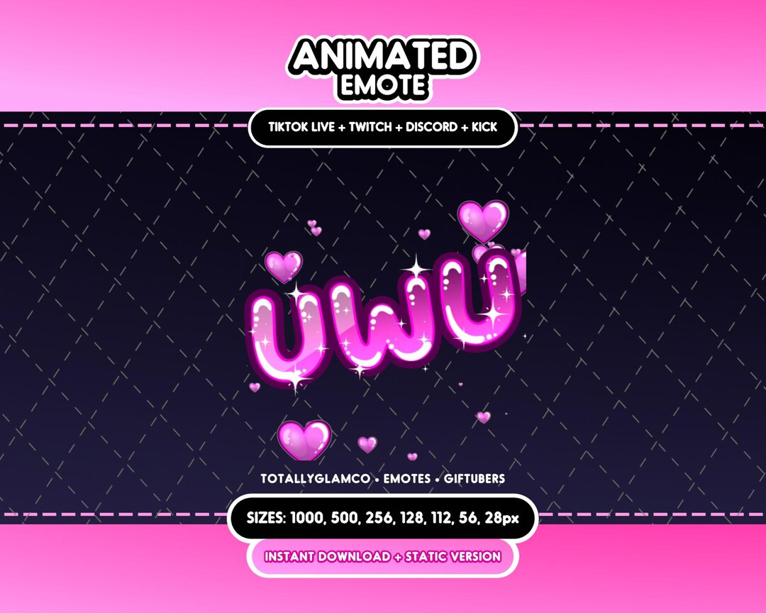 Animated + Static Berry UWU Emote | Twitch, Discord, Tiktok | Digital ...