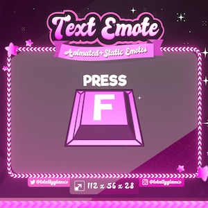 ANIMATED STATIC EMOTE Press F, Animated Press F Emote, Press F Sparkle ...