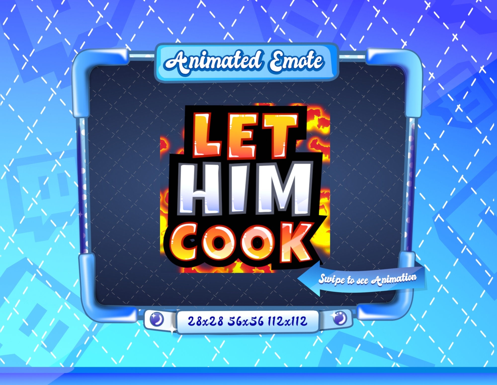 ANIMATED STATIC EMOTE Let Him Cook, Animated Let Him Cook Emote, Cook ...
