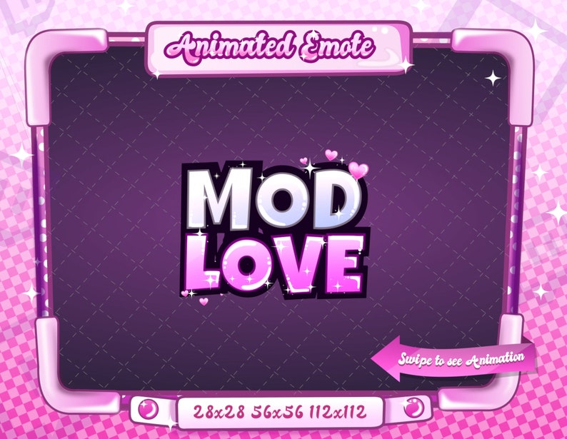 Pink Text Emote Starter Pack Animated Static Uwu Emote - Etsy