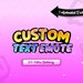 CUSTOM LISTING | Custom Text Emote, Animated Text Emote, Animated Emote ...