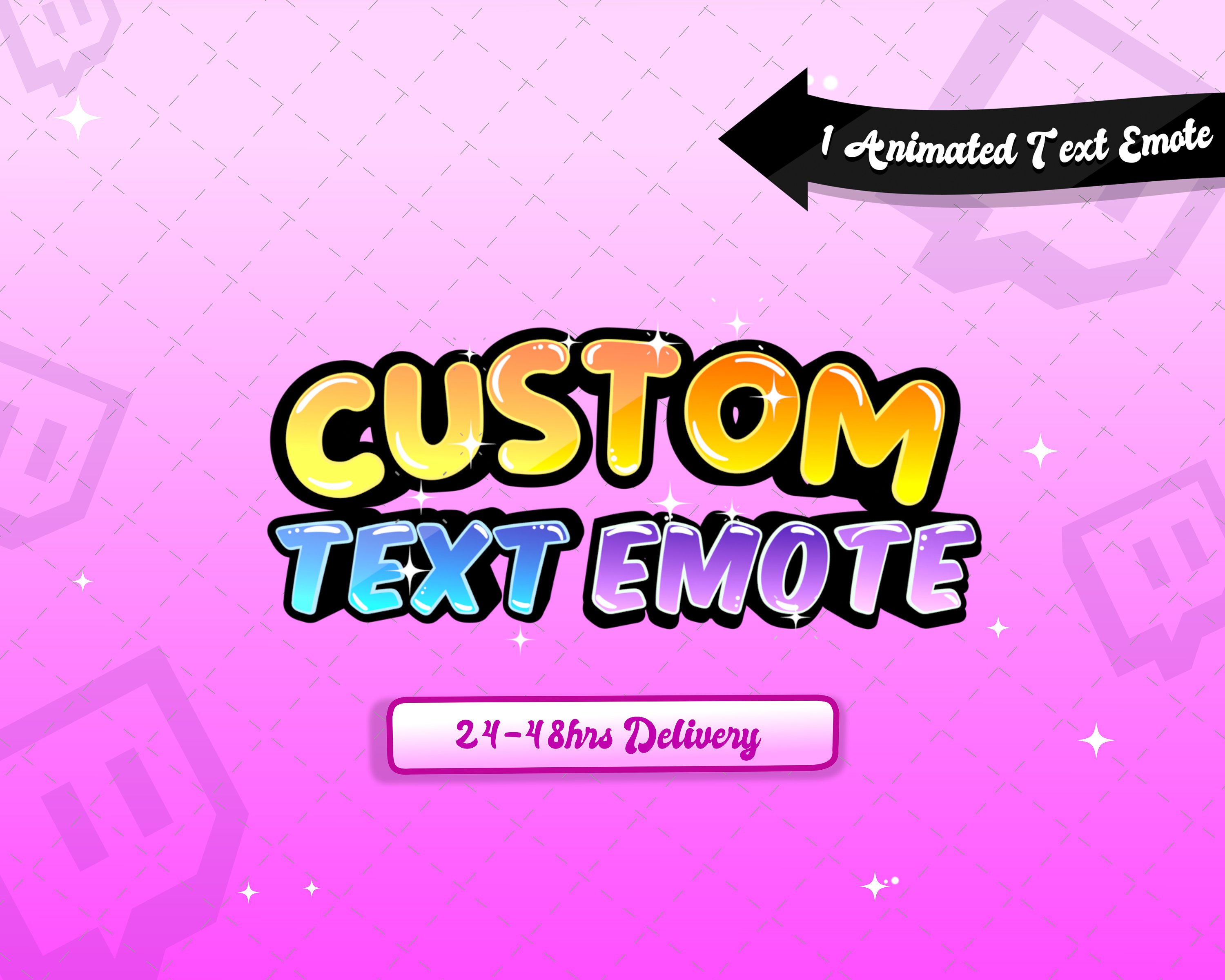 CUSTOM LISTING Custom Text Emote, Animated Text Emote, Animated Emote ...