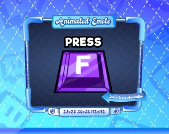 Press F Emote for Discord, and Youtube - Etsy