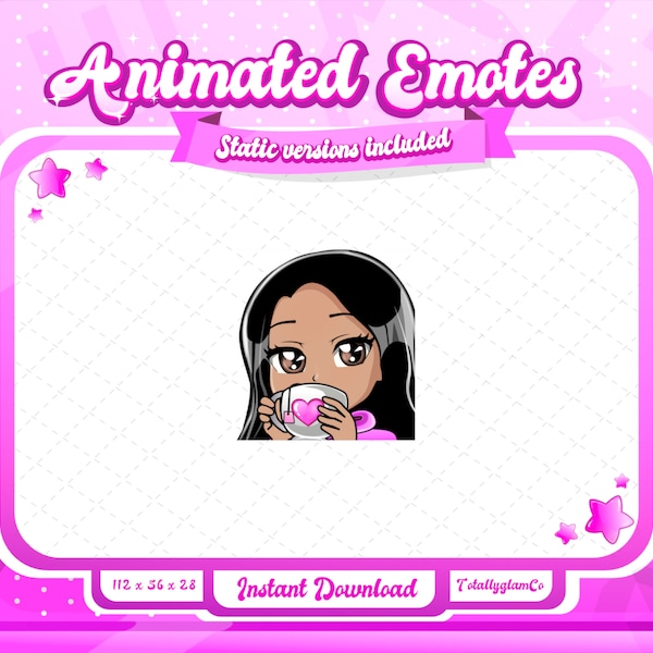 Tea Sipping Emote - Etsy
