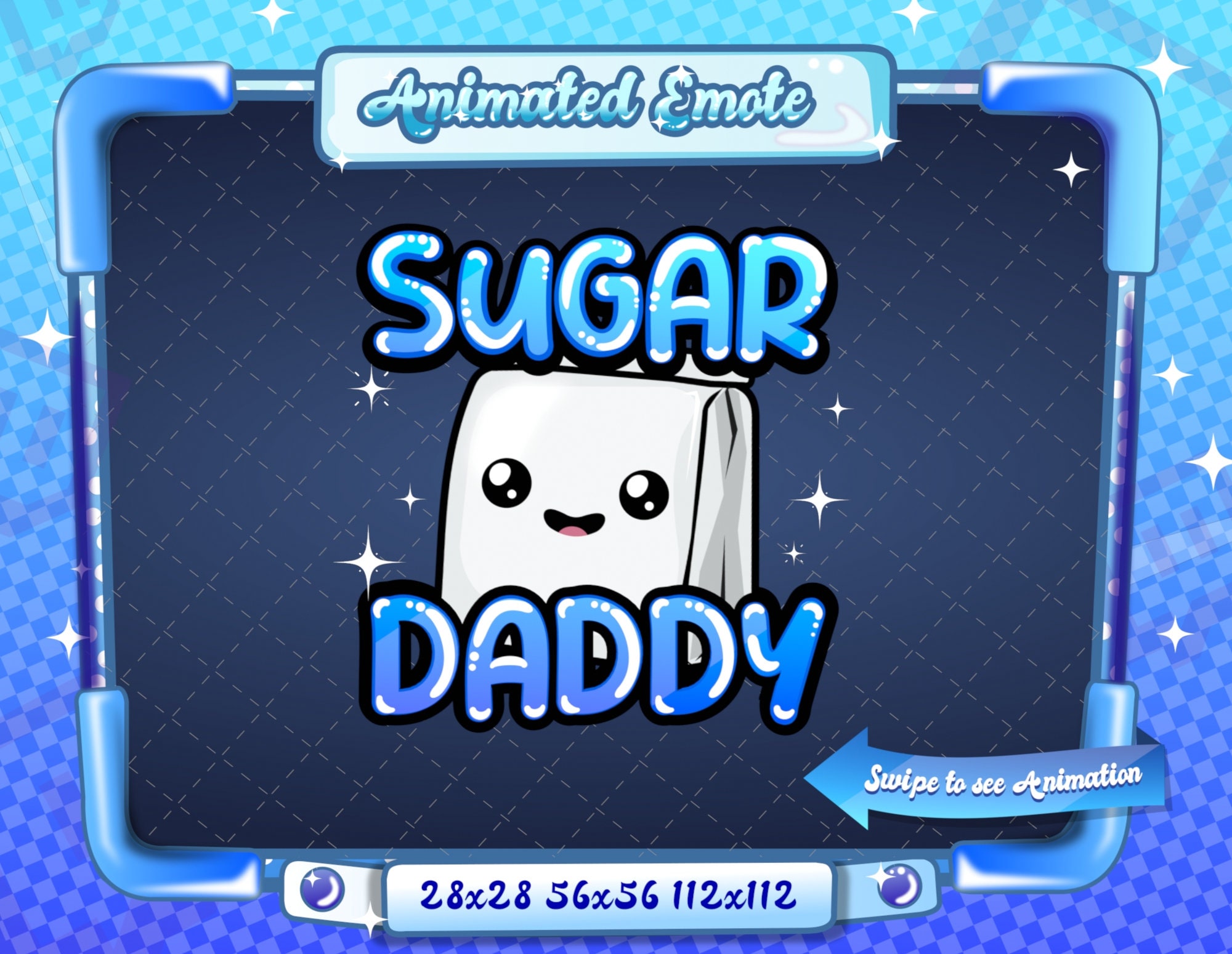 ANIMATED STATIC EMOTE Sugar Daddy Emote, Sugar Emote, Animated Sugar ...