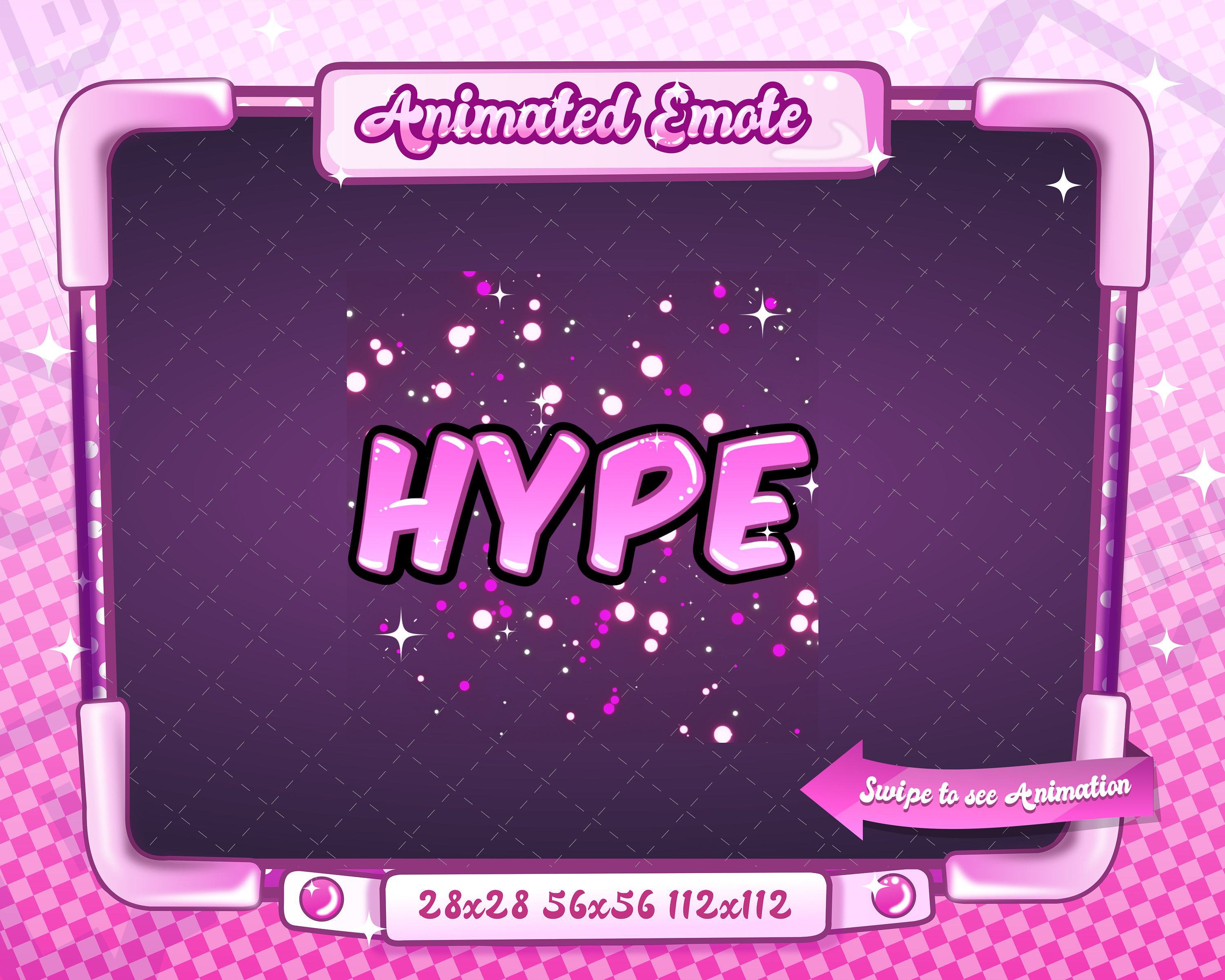 ANIMATED STATIC EMOTE Hype Emote, Animated Hype Emote V6, Hype Sparkle ...