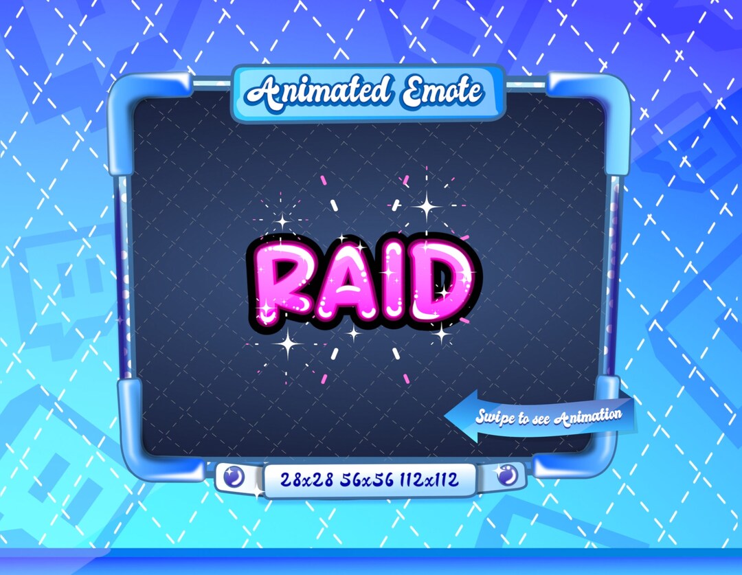 ANIMATED + STATIC EMOTE | Raid, Raid Emote, Animated Raid Emote, Raid ...
