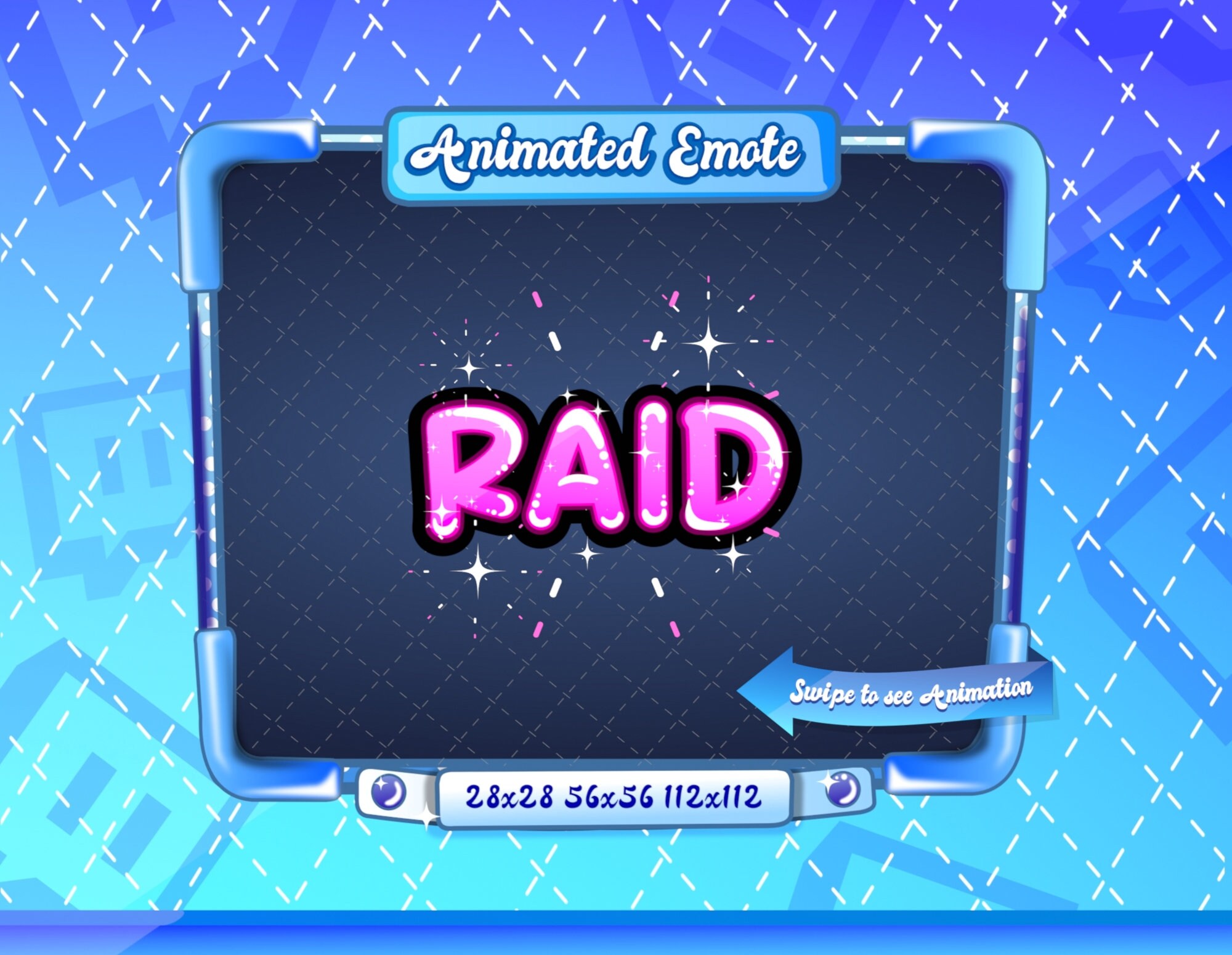 ANIMATED STATIC EMOTE Raid, Raid Emote, Animated Raid Emote, Raid V9 ...