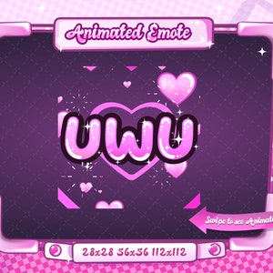 ANIMATED + STATIC EMOTE | Uwu, Uwu Emote, Animated Uwu Emote, Uwu ...