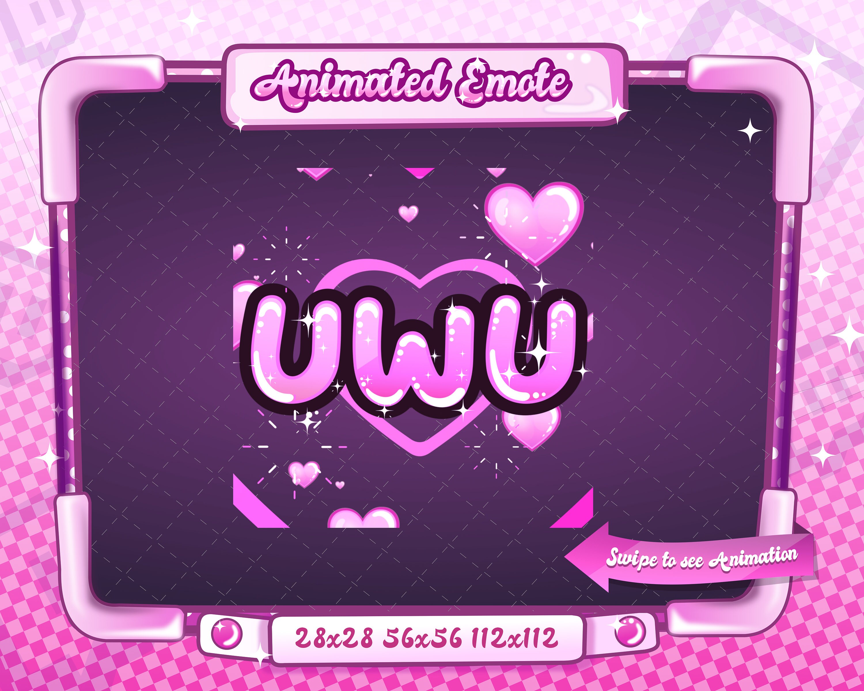 ANIMATED STATIC EMOTE Uwu, Uwu Emote, Animated Uwu Emote, Uwu Sparkle ...