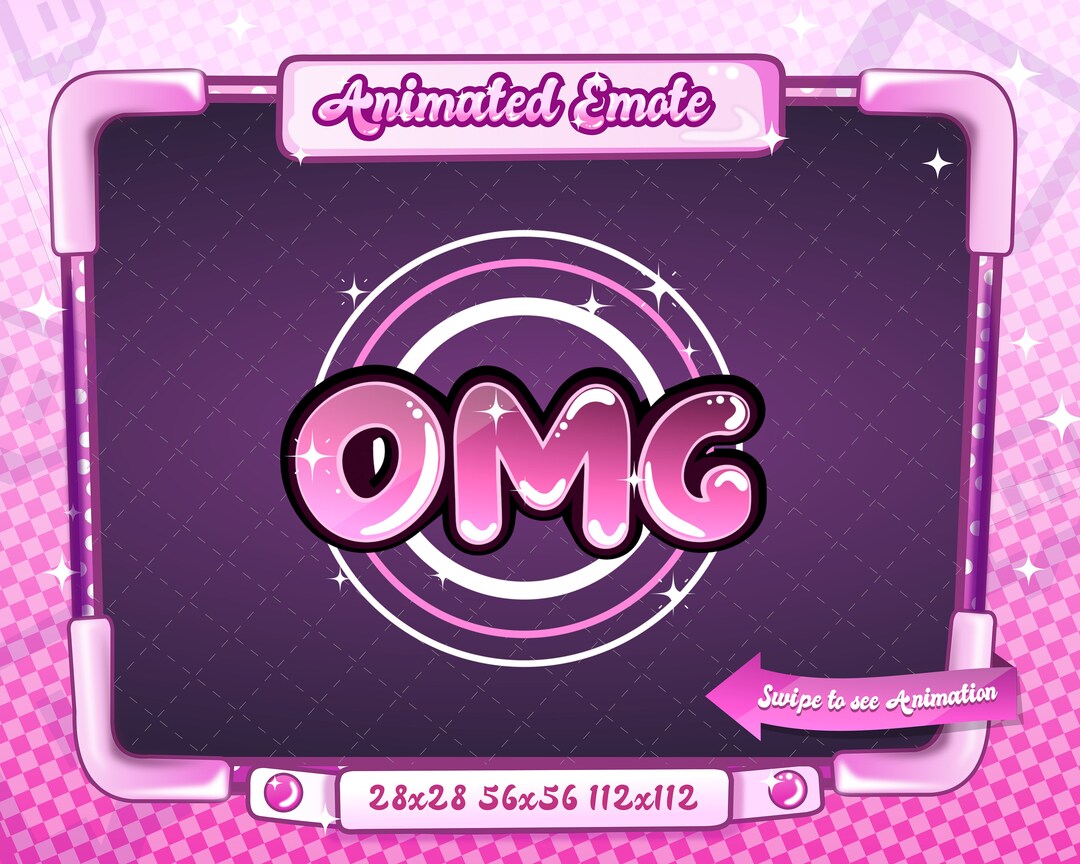 ANIMATED + STATIC EMOTE | Omg, Animated Omg Emote, Omg Sparkle Emote ...