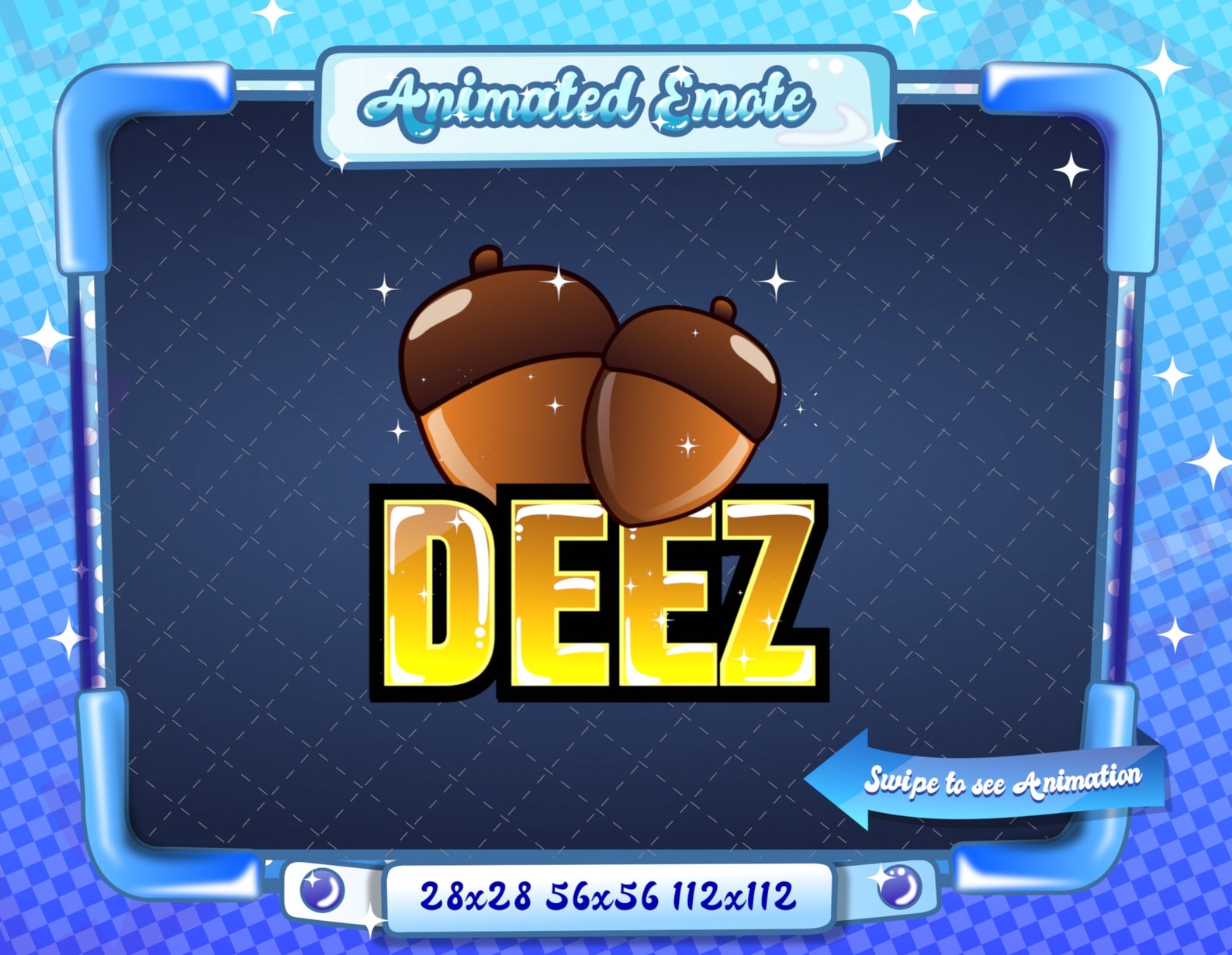 ANIMATED STATIC EMOTE Deez Nuts, Animated Deez Nuts Emote, Deez Nuts ...