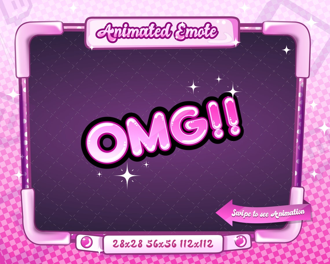 ANIMATED STATIC EMOTE Omg, Animated Omg Emote V2, Twitch Omg, Omg ...