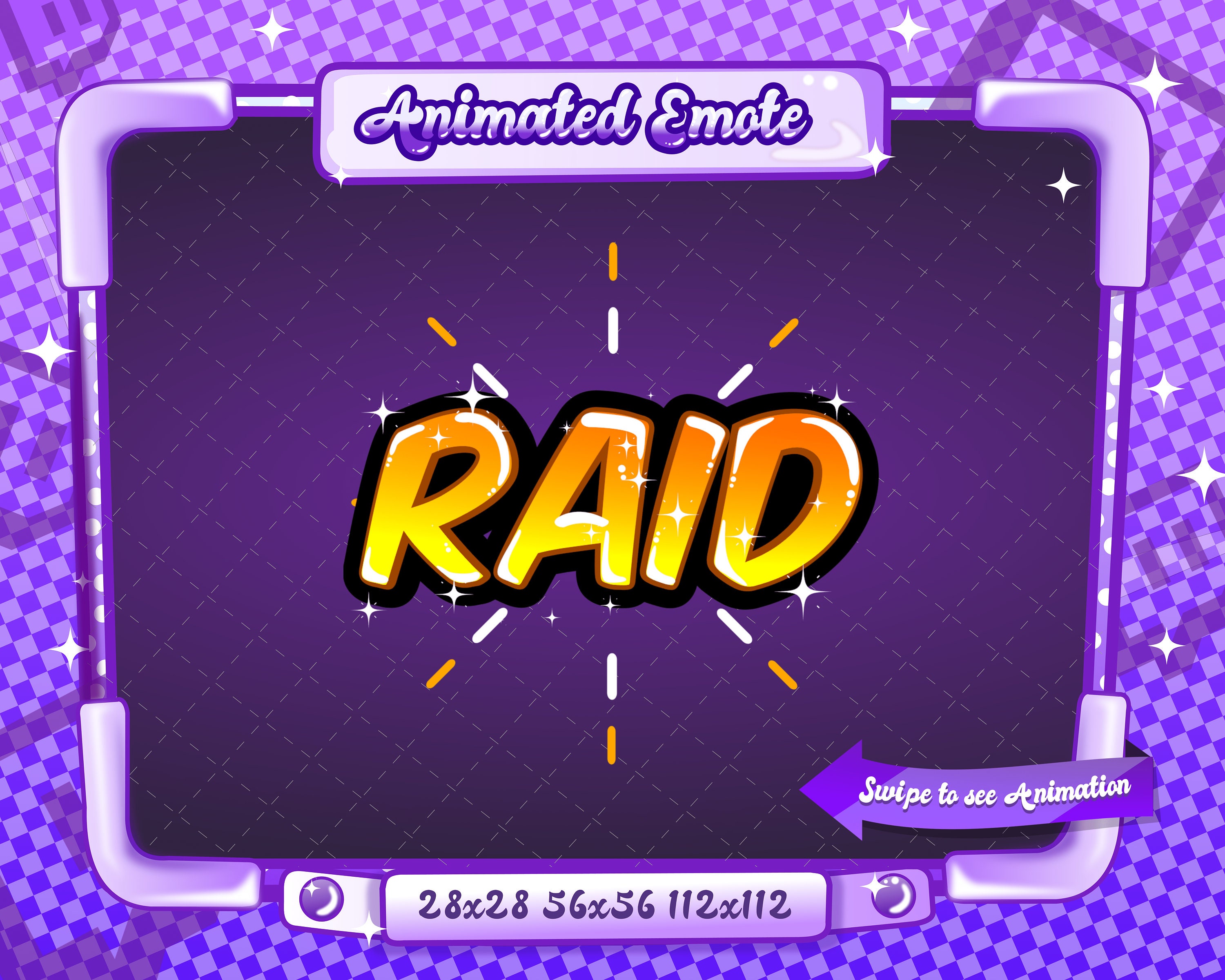 ANIMATED STATIC EMOTE Raid Animated Raid Emote Raid - Etsy Canada